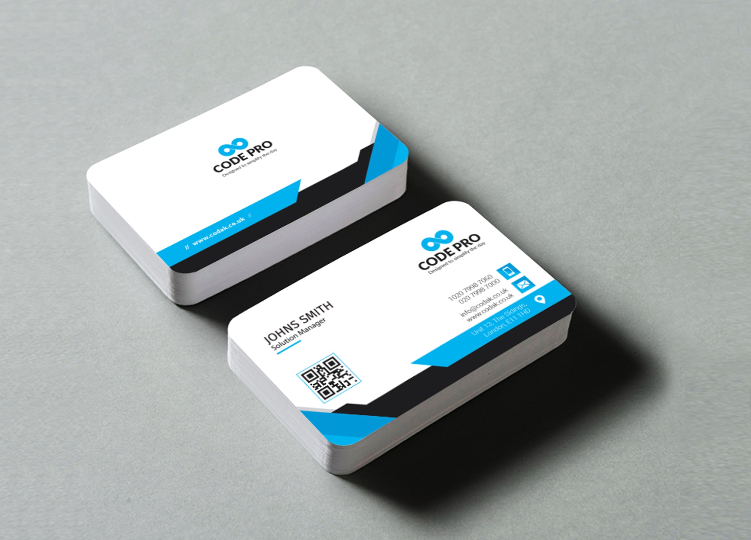 Rounded Corner Business Cards Silverline Graphics